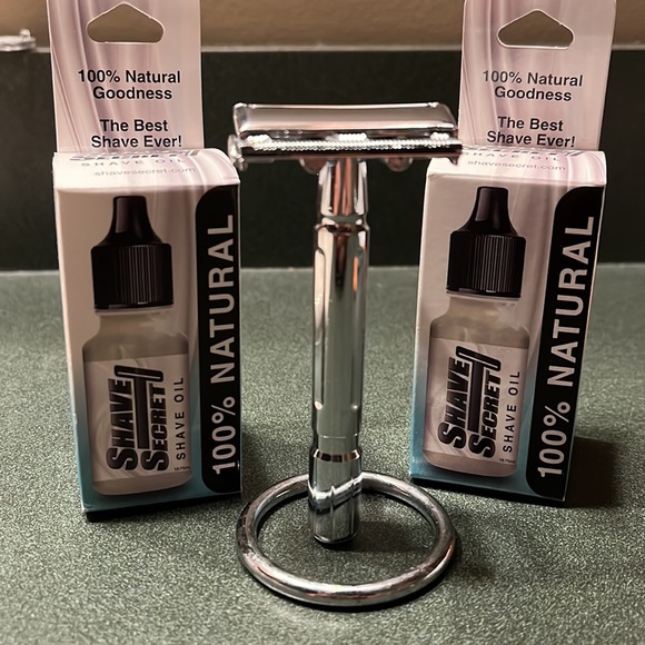 Grooming | Mens Traditional Classic Double Edge Razor With Stand And ...